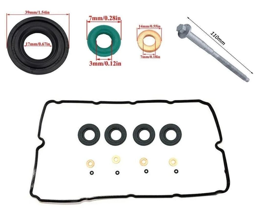 (New) Ford Transit MK7 2.2 2.4 Set Rocker Cover Gasket Injector Seal ...