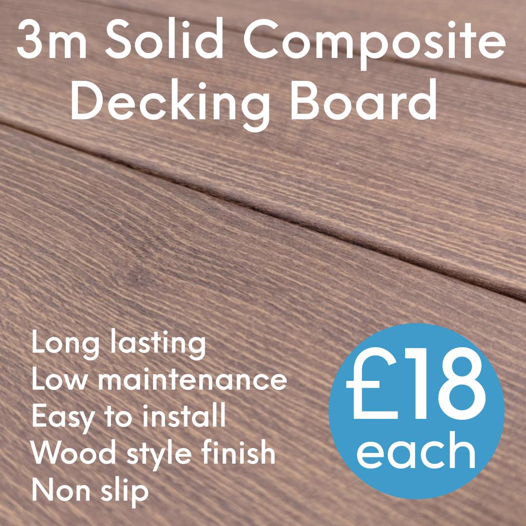 3m Solid Composite Decking Board